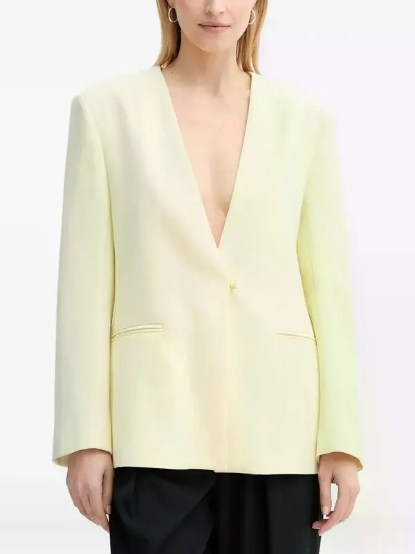 ISABELLE BLANCHE V-neck Belted Jacket