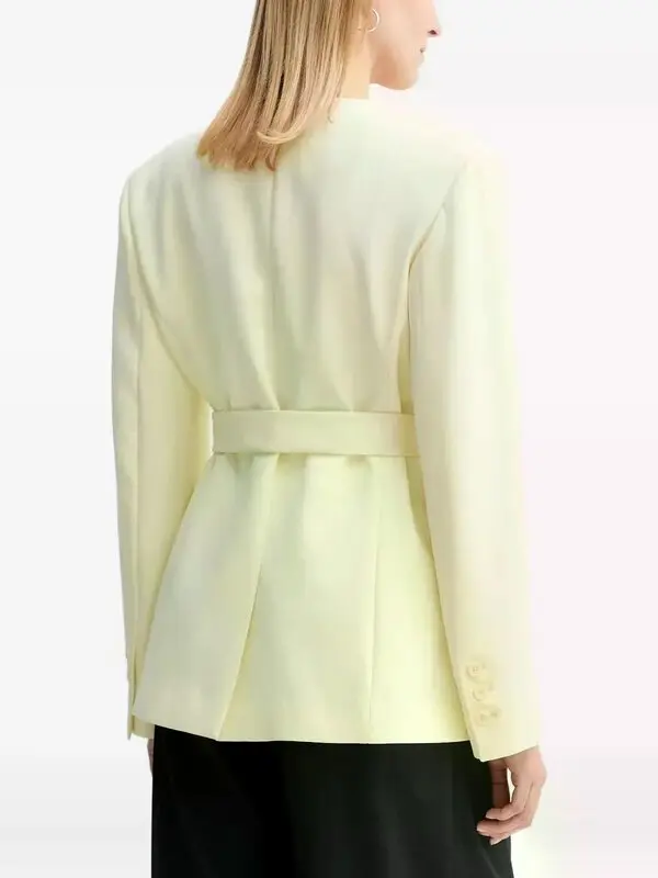 ISABELLE BLANCHE V-neck Belted Jacket