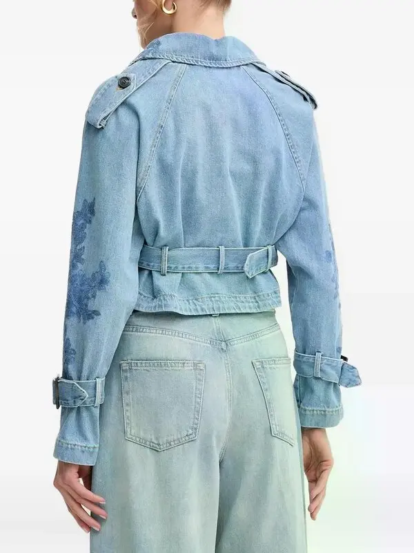 ERMANNO FIRENZE Embroidered Denim Jacket