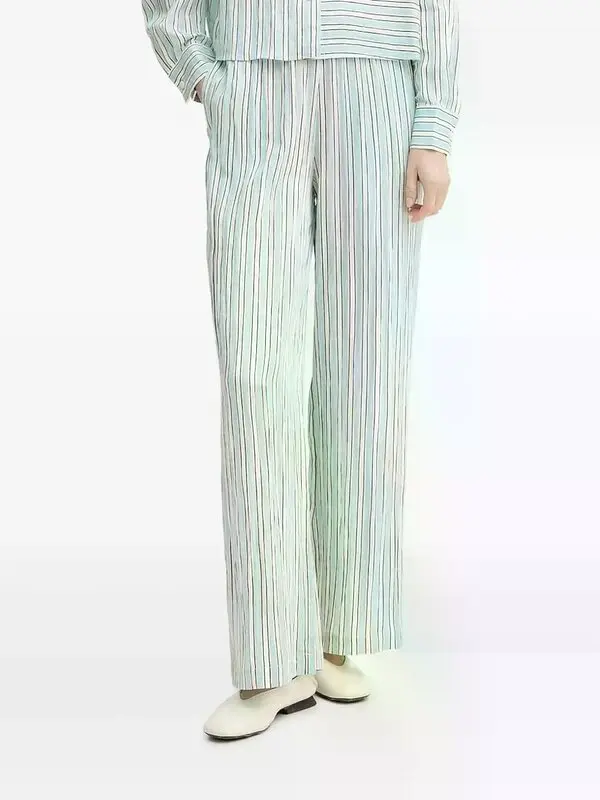 Marc O'polo Stripe-pattern Trousers - Blue