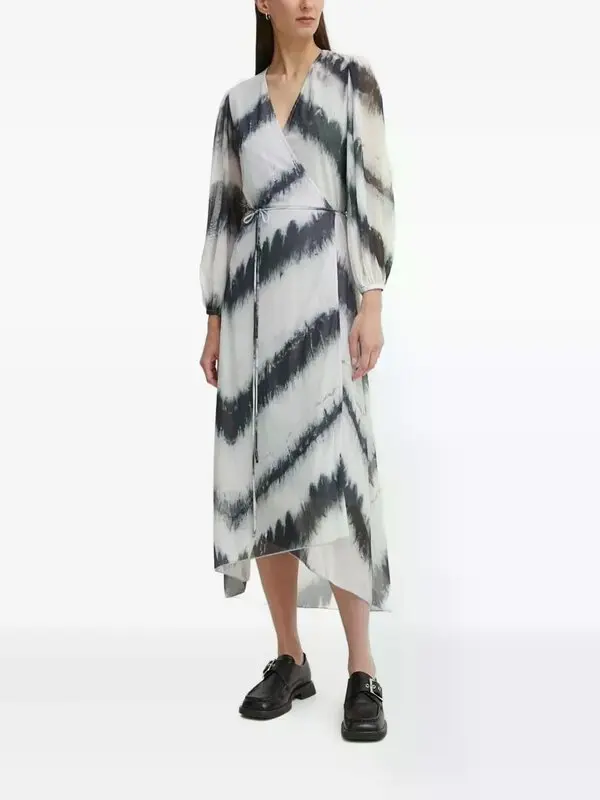BRUUNS BAZAAR Noriel Tie-dye Wrap Midi Dress
