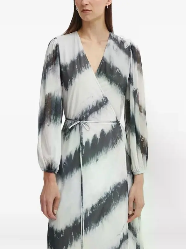 BRUUNS BAZAAR Noriel Tie-dye Wrap Midi Dress
