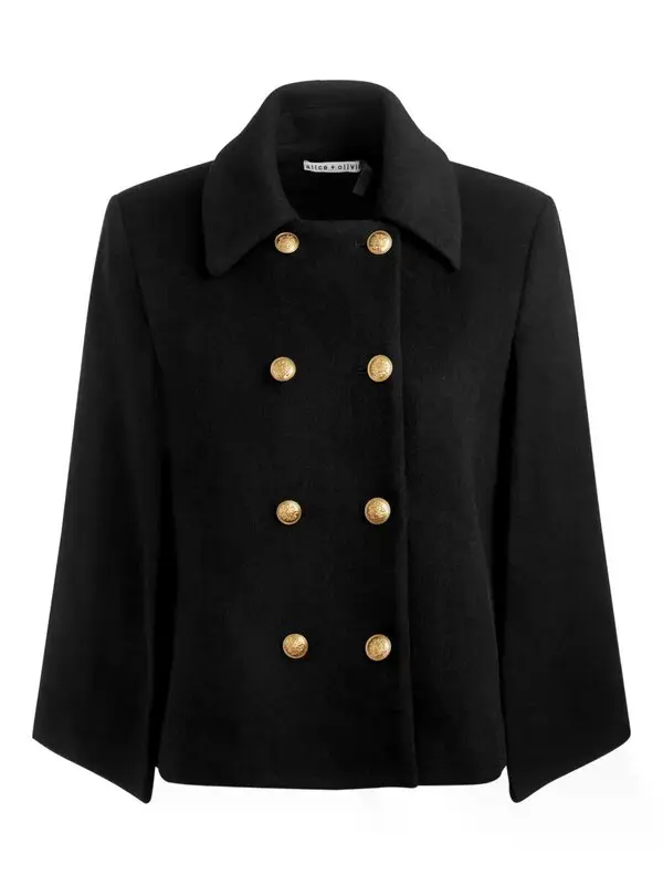 Alice + Olivia Reynalda Double-breasted Cape Coat