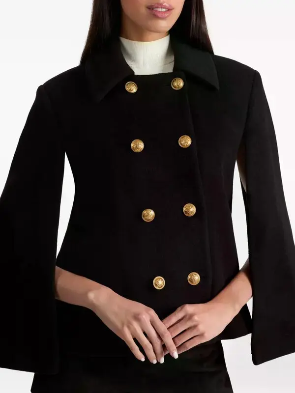 Alice + Olivia Reynalda Double-breasted Cape Coat
