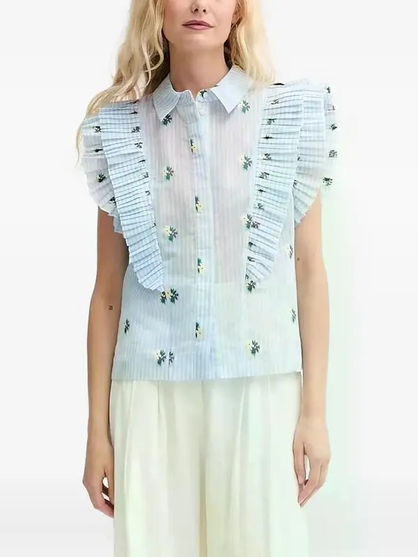 Munthe Pleated-ruffle Shirt