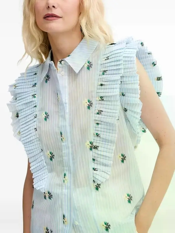 Munthe Pleated-ruffle Shirt