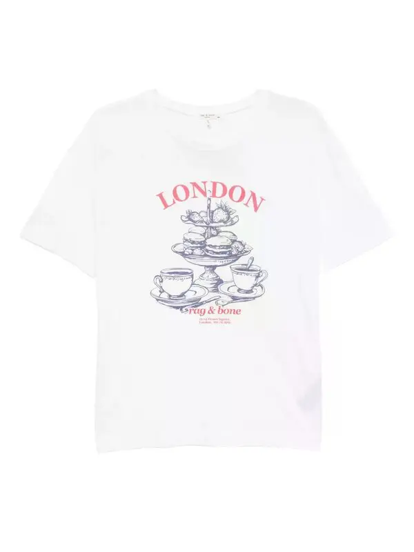 Rag & Bone London Graphic T-shirt - White