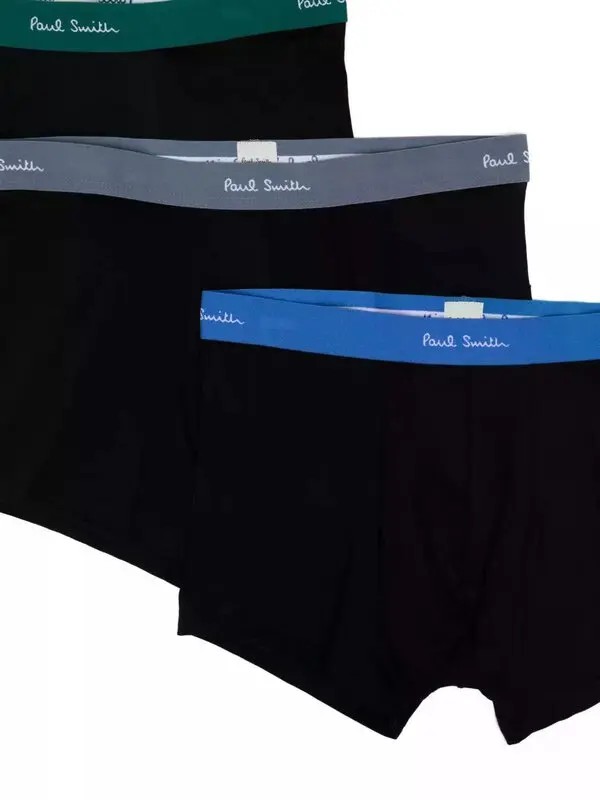 Paul Smith Logo-waistband Boxers - Black