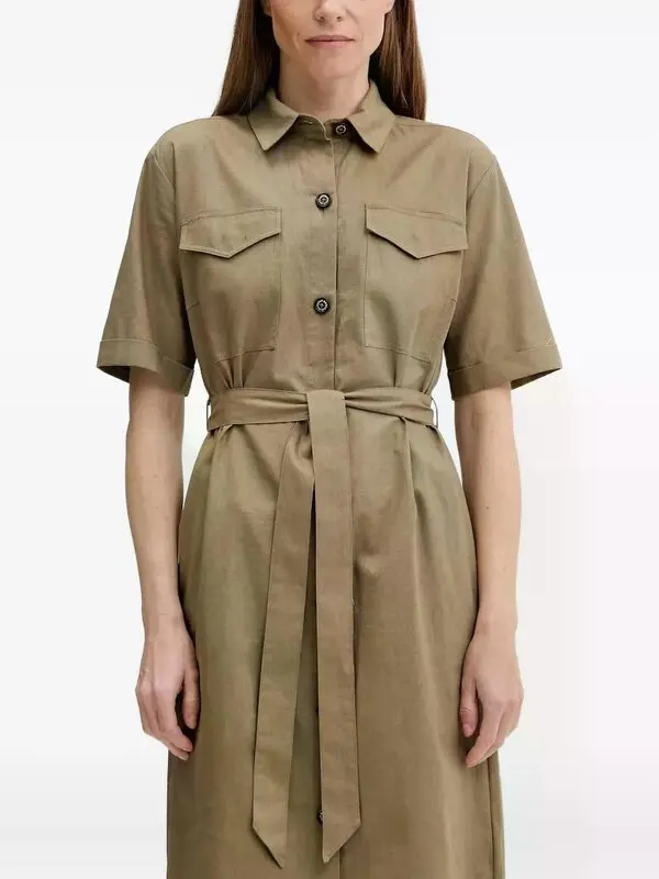 Barbour Belted Midi Shirt Dress