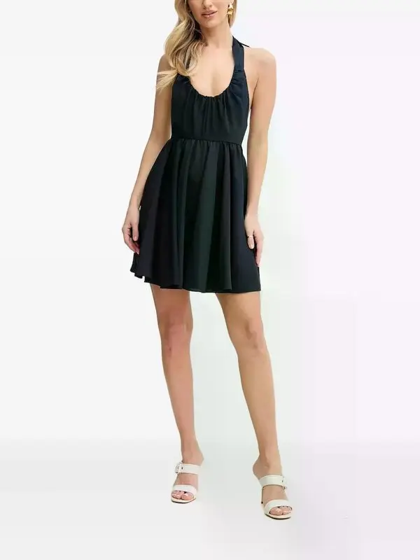Armani Exchange Halter-neck Skater Mini Dress
