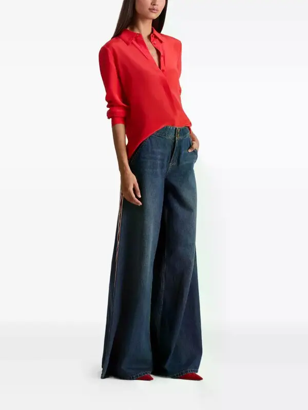 Alice + Olivia Willa Silk Blouse