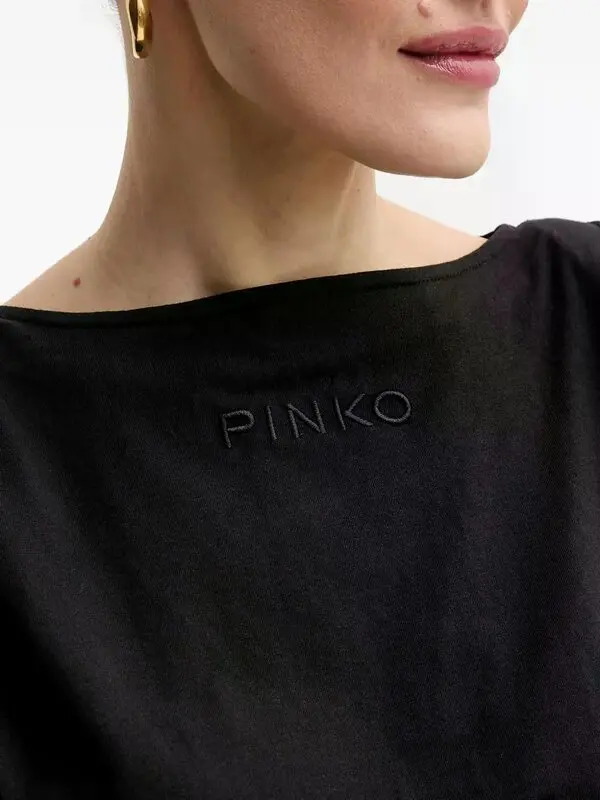 Pinko Padded-shoulder T-shirt Dress - Black