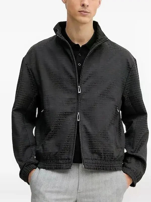 Emporio Armani Logo-print Zip-up Jacket