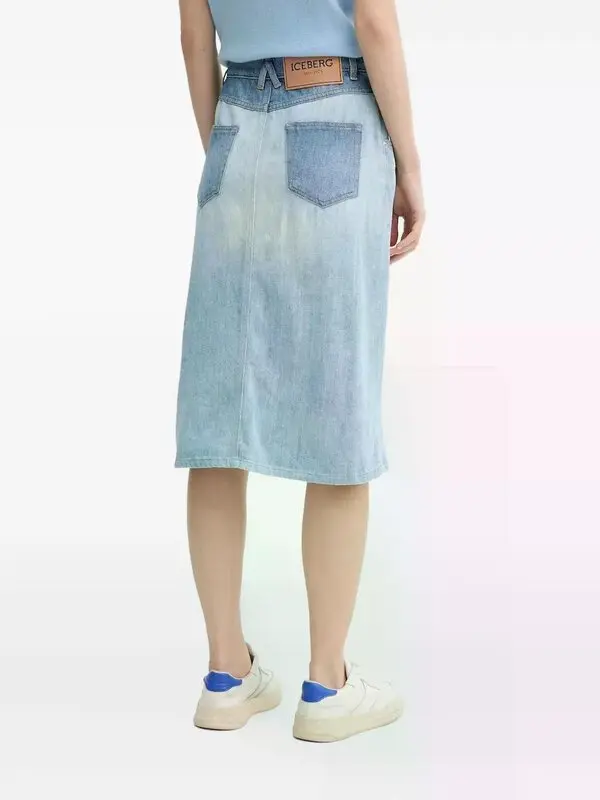 Iceberg Denim Midi Skirt