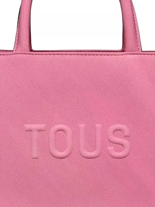 TOUS Embossed Logo Tote Bag - Pink