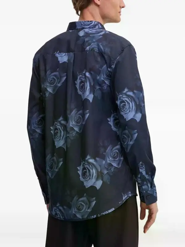 BRUUNS BAZAAR Rose-print Shirt