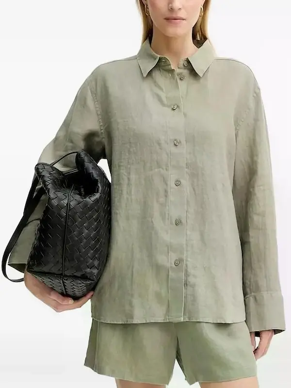 SAMSOE SAMSOE Button-down Linen Shirt