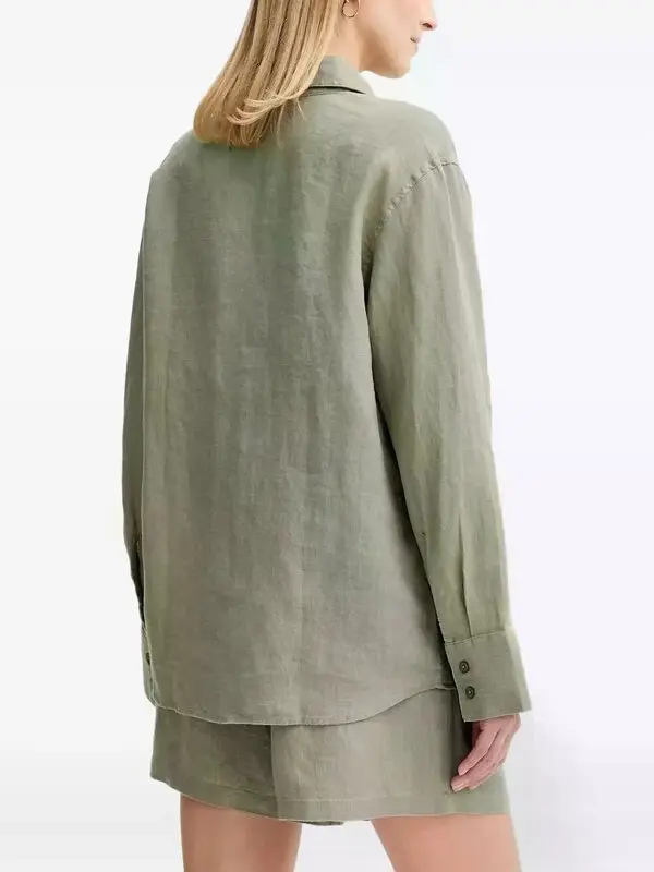 SAMSOE SAMSOE Button-down Linen Shirt