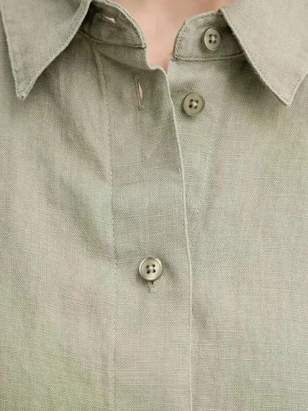 SAMSOE SAMSOE Button-down Linen Shirt