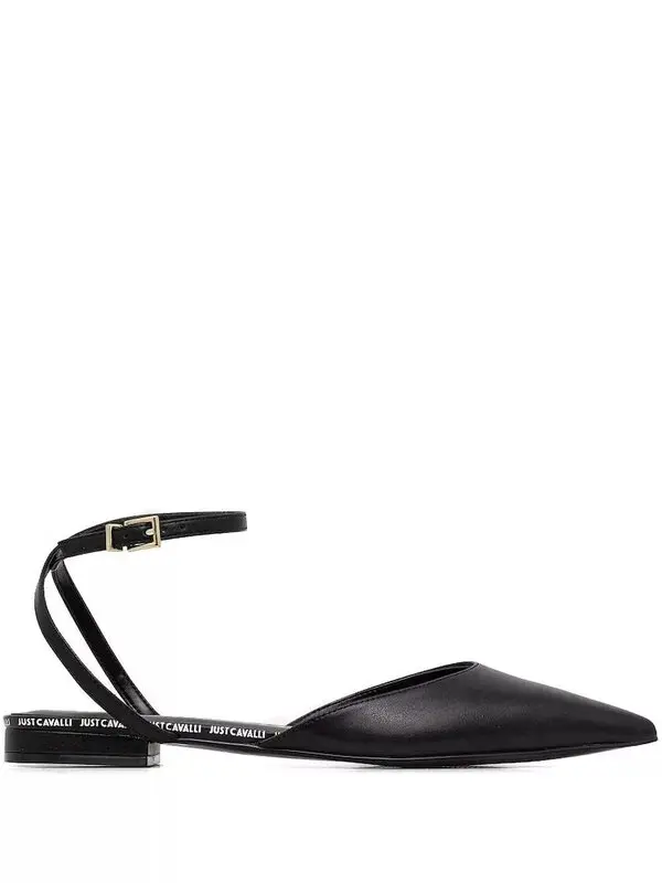 Just Cavalli Ankle-strap Pointed-toe Flats