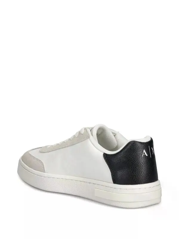 Armani Exchange Panelled Leather Sneakers