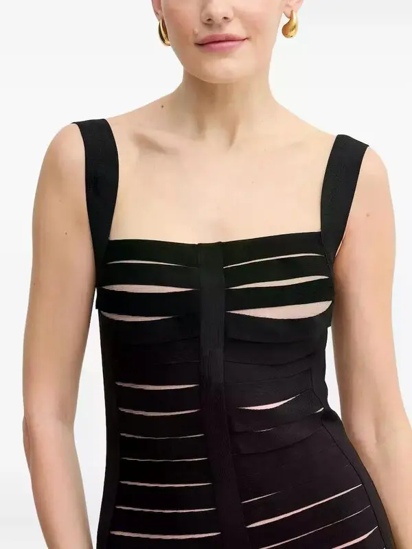 Herve Leger Fringed Bandage Dress