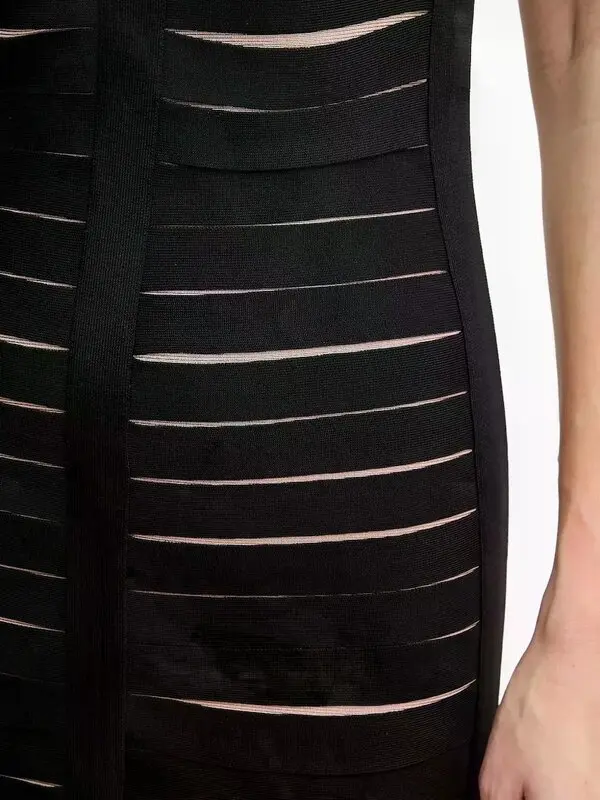 Herve Leger Fringed Bandage Dress