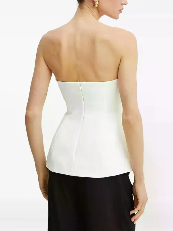 Bardot Strapless Peplum Top