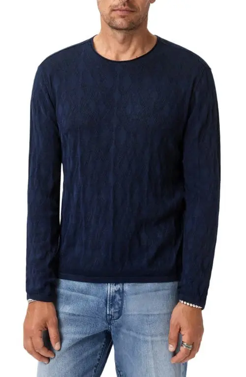 John Varvatos Brycen Argyle Organic Cotton Sweater