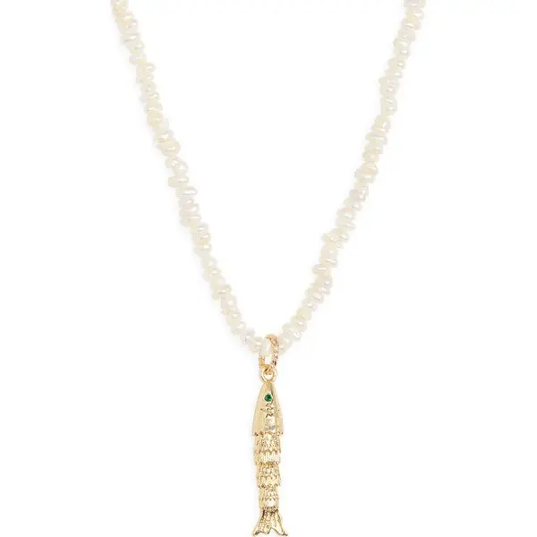 CHILD OF WILD Paros Freshwater Pearl Pendant Necklace - Gold
