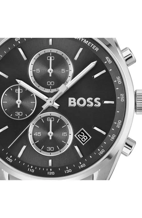 BOSS Grand Prix Chronograph Bracelet Watch - Black