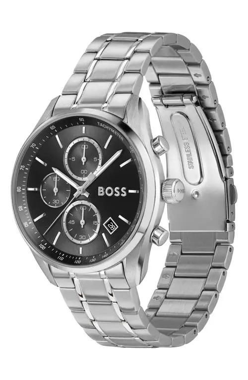 BOSS Grand Prix Chronograph Bracelet Watch - Black