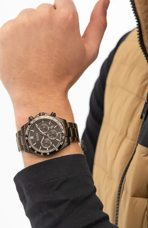 BOSS Chronograph Bracelet Watch - Black