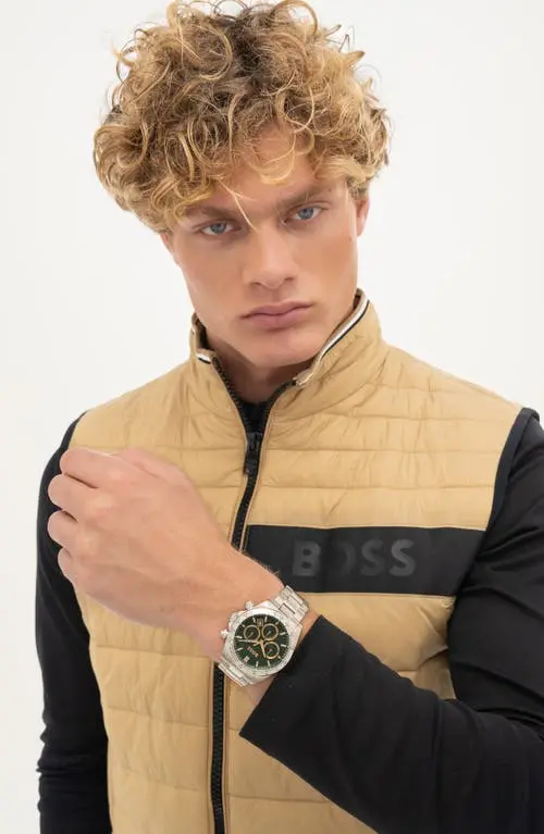 BOSS Chronograph Bracelet Watch - Green