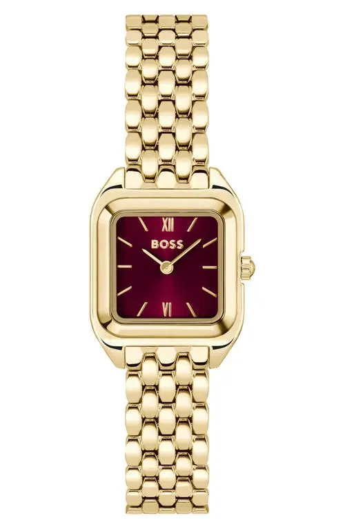 BOSS Petite Mae Bracelet Watch - Red