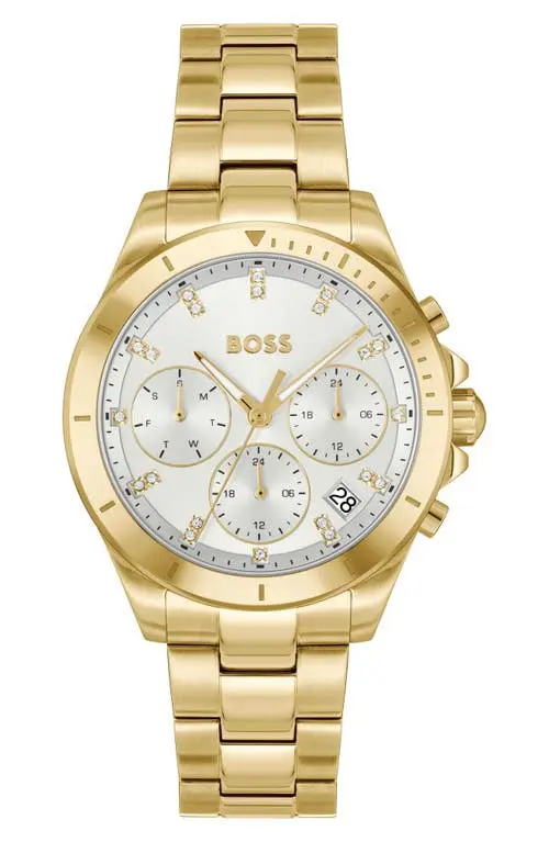 BOSS Alley Chronograph Bracelet Watch - Silver/gold