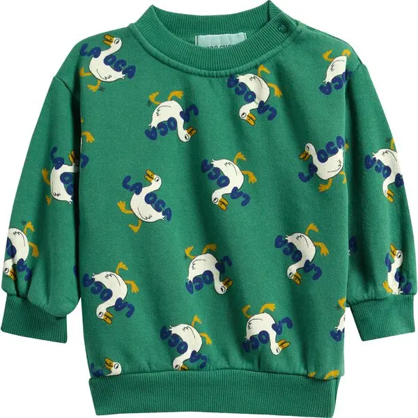 BOBO CHOSES La Oca Print Cotton Sweatshirt