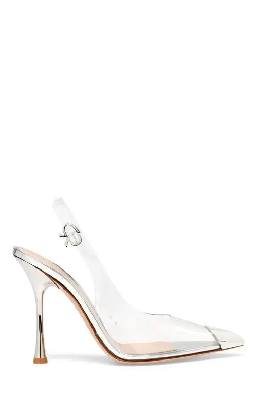 GIANVITO ROSSI Diana Slingback - Silver Tpu