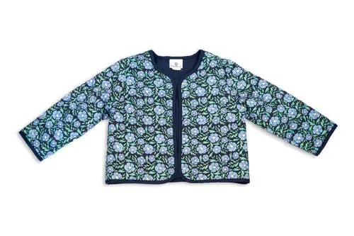 FLORENCE EISEMAN Floral Print Quilted Jacket