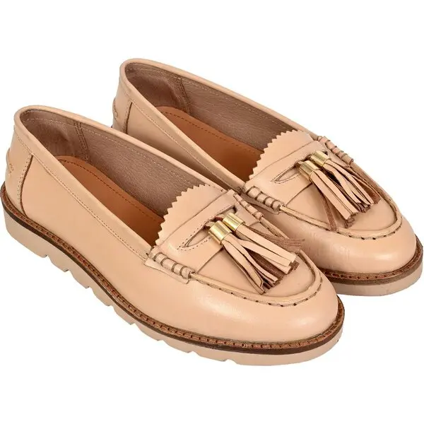 JELAVU Leather Loafer - Sand