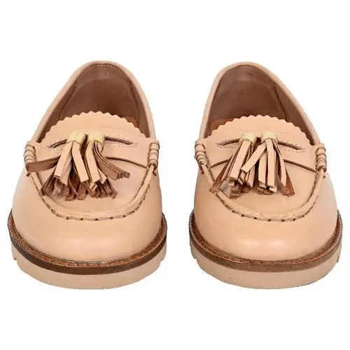 JELAVU Leather Loafer - Sand