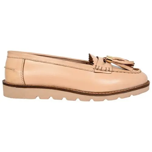 JELAVU Leather Loafer - Sand