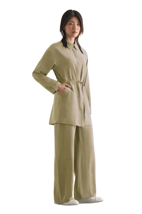 MIZALLE Cinch Waist Tunic