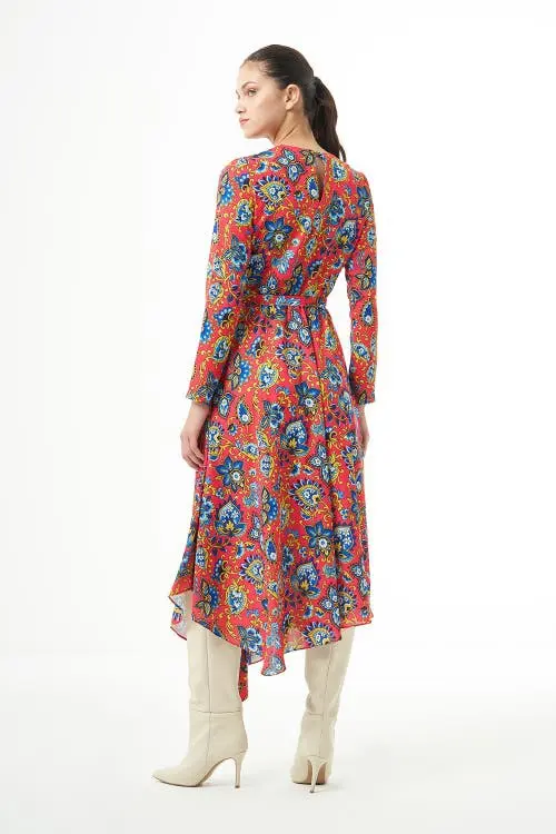 MIZALLE Buckled Midi Dress
