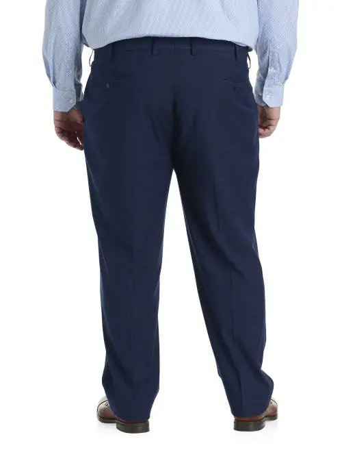 OAK HILL BY DXL Big & Tall Windowpane Suit Pants