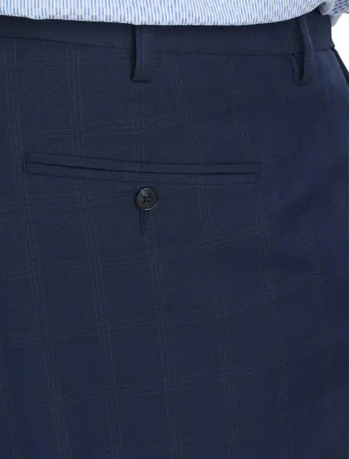 OAK HILL BY DXL Big & Tall Windowpane Suit Pants