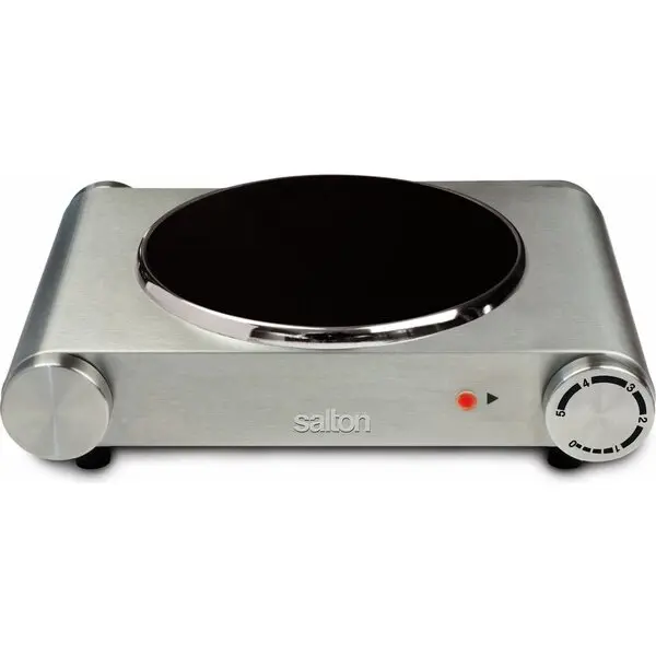 SALTON Portable Infrared Cooktopsingle - Silver