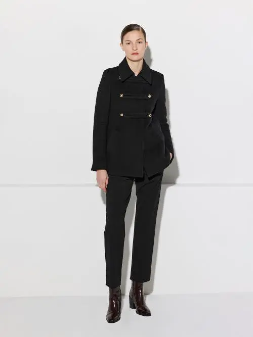CALLAS MILANO Clara Double-face Virgin Wool Pea Coat