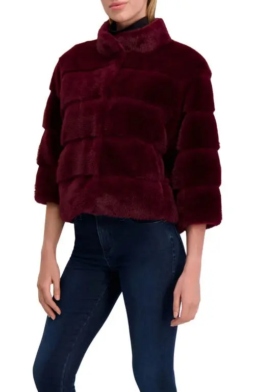 LYLA GRANT Faux Fur Mink Jacket