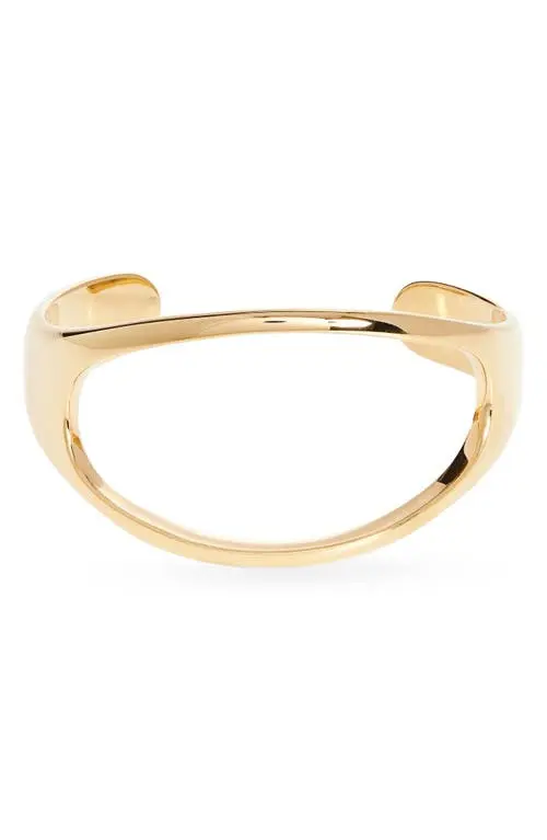 SOKO Open Oval Statement Cuff Bracelet - Gold